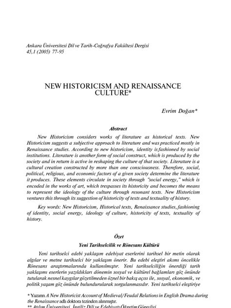 New Historicism