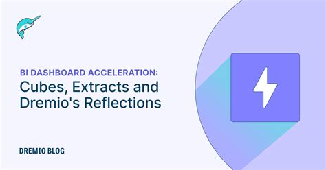Bi Dashboard Acceleration Cubes Extracts And Dremios Reflections