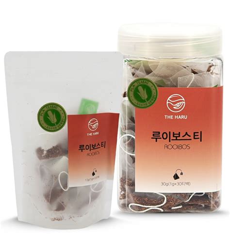 더하루 카페인없는 마시는차 허브차 루이보스티 원재료 100 Pla티백 티몬