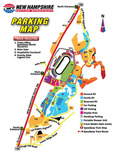 New Hampshire Motor Speedway Map Btmpsp