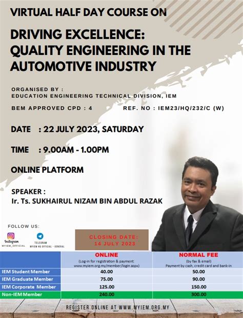 Virtual Half Day Course On Driving Excellence Quality Engineering In