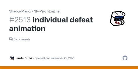 Individual Defeat Animation · Issue 2513 · Shadowmariofnf Psychengine · Github