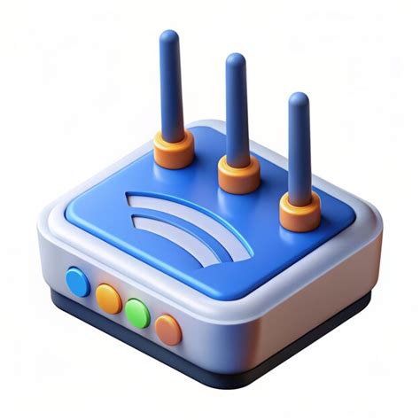 3d Internet Wifi Router Isolated On White Background Wireless Modem Wifi Can Be Used For Many