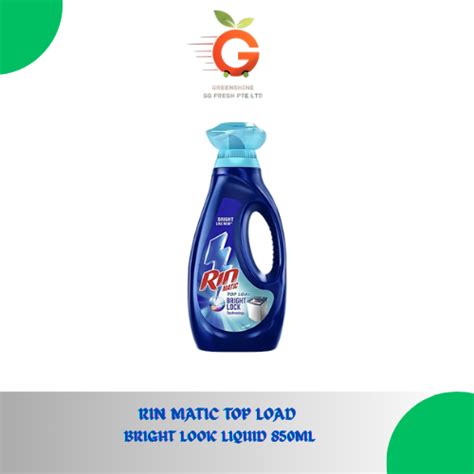 Rin Matic Top Load Bright Lock Tecnology 850 Ml Shopee Singapore