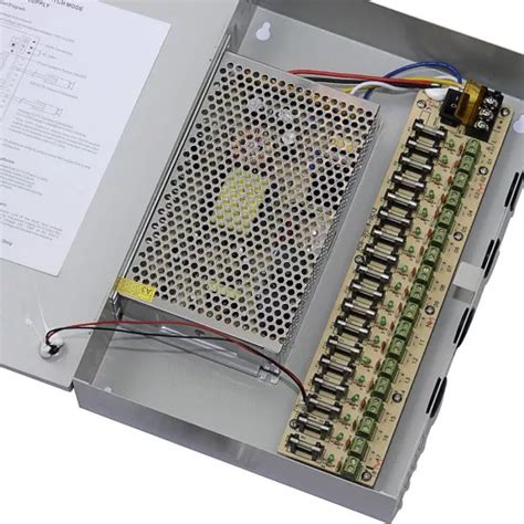 Boitier Dalimentation Sortie 12v 20a 240w Pour Cctv Dvr Système De Sécurité Et Caméra