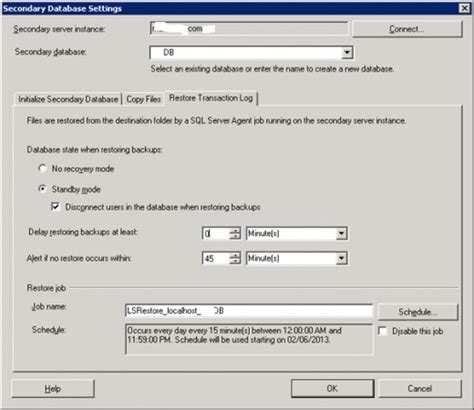 how to set up transaction log shipping in microsoft sql server 2008r2
