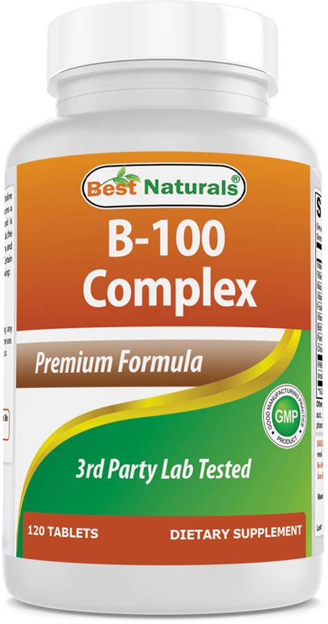 Best Naturals B 100 Complex 120 Tablets Vitacost