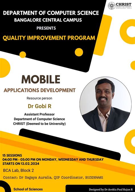 Christ University Department Of Computer Science On Linkedin Revolutionizing Mobile App