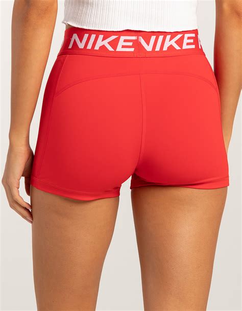 Nike Pro Womens Compression Shorts Red Tillys