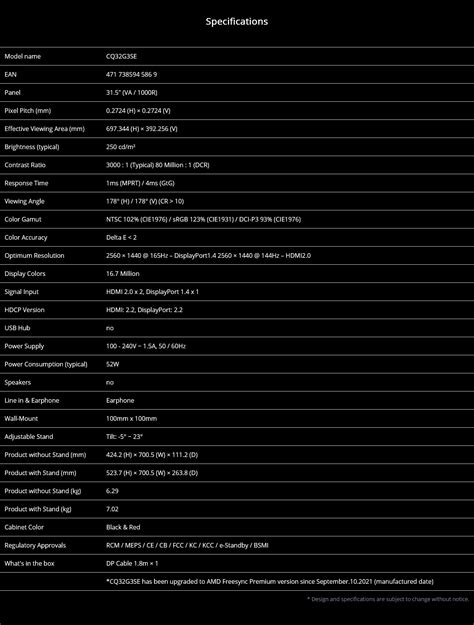 AOC CQ G SE Hz WQHD Ms HDR Curved VA Gaming Monitor CQ G SE Mwave