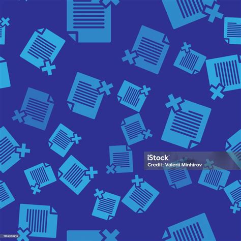 파란색 배경에 파일 문서 아이콘을 고립 된 완벽 한 패턴을 삭제 합니다 거부 된 문서 아이콘입니다 종이에 십자가 벡터 일러스트 0명에 대한 스톡 벡터 아트 및 기타 이미지