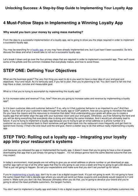 Ppt Unlocking Success A Step By Step Guide To Implementing Your