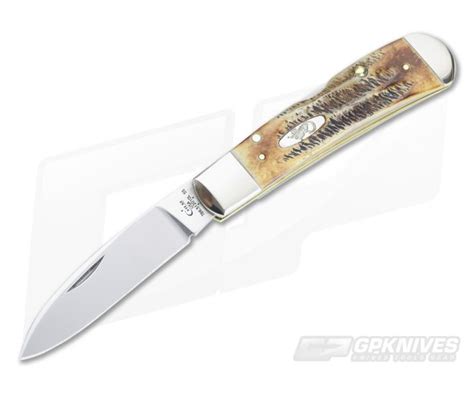 Case Tribal Lock Bone Stag Back Lock 65312 Knife For Sale