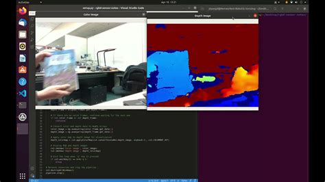 rgbd sensor notes connect intel realsense d435i with python youtube