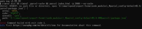 No Such File Or Directory Parcelconfig Default280parcelpackagejson · Issue 8677
