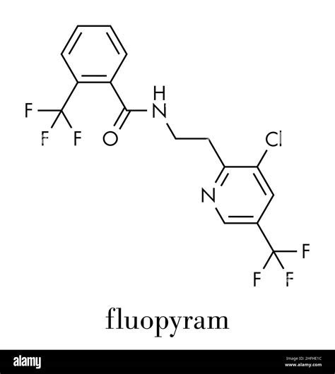 Fluopyram Fungicide Molecule Skeletal Formula Stock Vector Image And Art