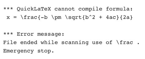 Equations Using Latex In Pressbooks
