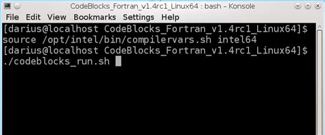 Setup Of Intel S Fortran Compiler On Linux CBFortran