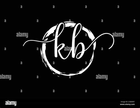 Initial Monogram Letter K B Logo Design Vector Template K B Letter