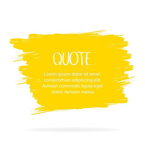 Vector Yellow Brush On A Light Background Hand Painted Grunge Element