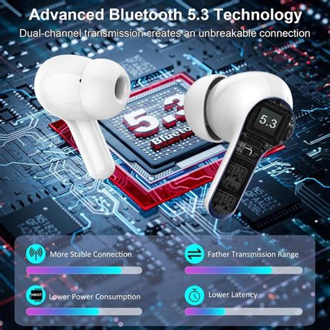 Écouteurs Bluetooth Sans Fil Écouteur Bluetooth 5 3 Avec Enc Antibruit