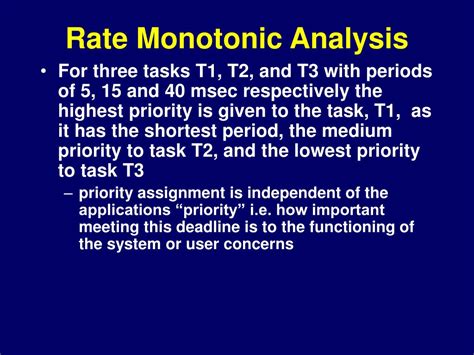 Ppt Rate Monotonic Analysis Powerpoint Presentation Free Download