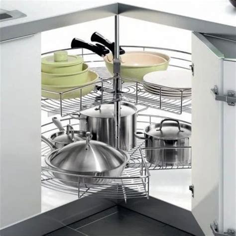 Steel Finish Stainless Steel Kitchen Corner Carousel At ₹ 2400piece In