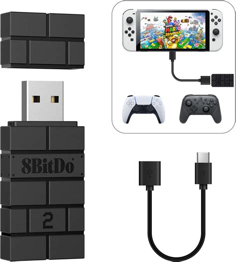 8bitdo Usb Wireless Adapter 2 For Windows Mac And Raspberry Pi Switch