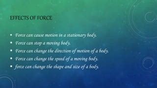 Force And Laws Of Motion PPTX