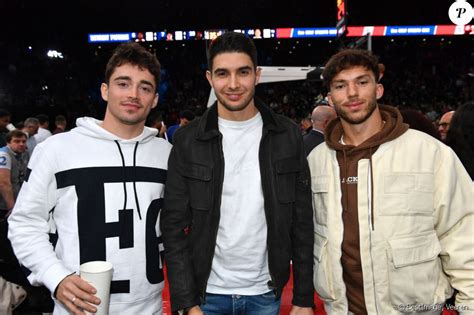 Charles Leclerc Esteban Ocon Et Pierre Gasly People Au Match De