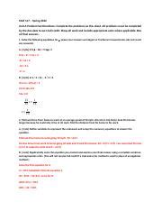 MAT 117 Unit A Problem Set Docx MAT 117 Spring 2022 Unit A Problem Set Directions