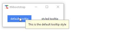 54 Tkinter Ttkbootstrap Tooltip工具提示模块ttkbootstrap 弹窗 Csdn博客