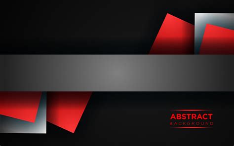 텍스트 및 메시지 디자인 현대 웹 사이트에 대한 빨간색 배경 중복 차원 회색 벡터 일러스트 메시지 보드 가리기에 대한 스톡 벡터 아트 및 기타 이미지 Istock