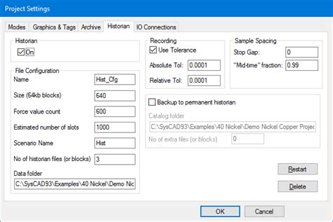 Historian Syscad Documentation