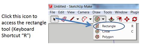 Sketchup Drawing Tools Tutorial Part 3 Drawing Shapes The Sketchup