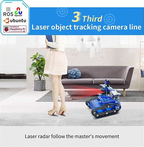 XiaoR Geek Raspberry Pi AI Robot Kit With XR Lidar S1 ROS SLAM Smart
