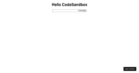 react codesandbox