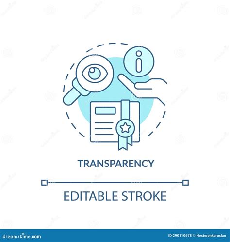 2d Customizable Thin Line Icon Transparency Concept Stock Vector