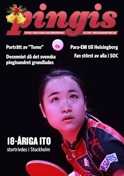 Tidningen Pingis Svenska Bordtennisförbundet Sbtf