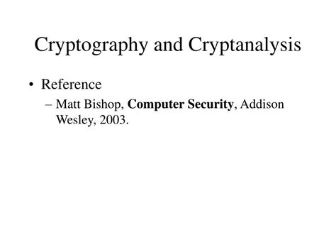 Ppt Cryptography And Cryptanalysis Powerpoint Presentation Free