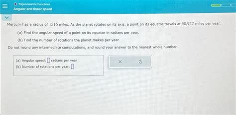 solved trigonometric functionsangular and linear