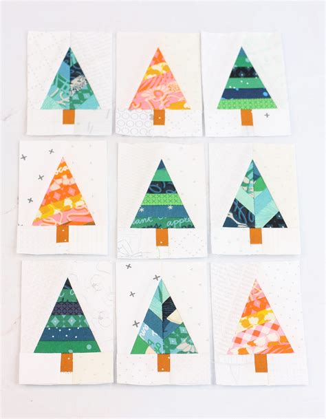 Tree Foundation Paper Piecing Quilt Blocks Bundle Patterns Sizes A Spoonful Of Sugar Shop