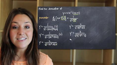 Derivatives Of Inverse Trig Functions Arcsin Kristakingmath Youtube