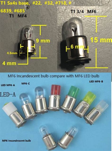 Dash Light Bulbs Red Yellow Green White Pwm Dimmable Led Dash Lights