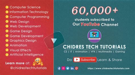 Chidrestechtutorials On Linkedin Computerscience Infomationtechnology Animation Vfx