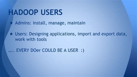 Hadoop Overview Ppt