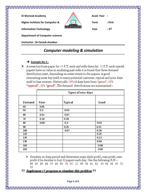 Section2 Simulation Pdf Simulation Probability