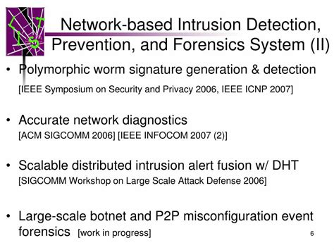 ppt network based intrusion detection prevention and forensics
