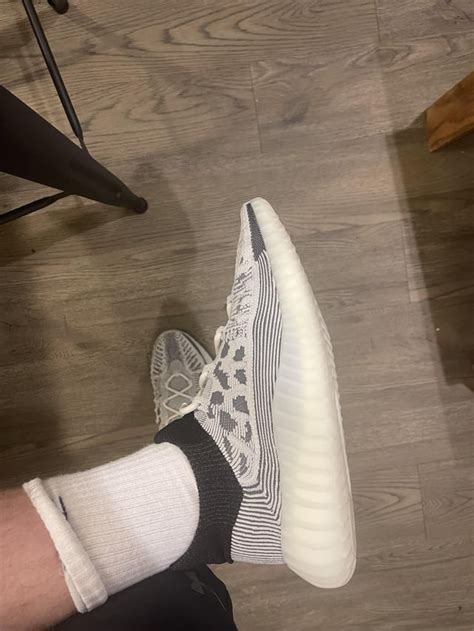 removed the padding from my cmpct pandas r yeezys