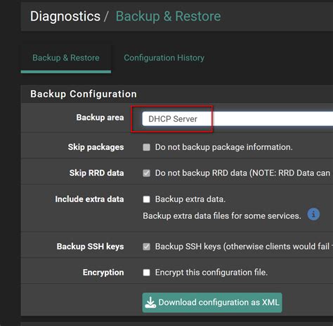 Pull Backup Dhcp Server Using Script Netgate Forum